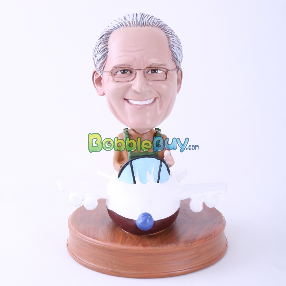 Airplane Captain Bobblehead | BobbleBuy - Custom Bobbleheads from $50