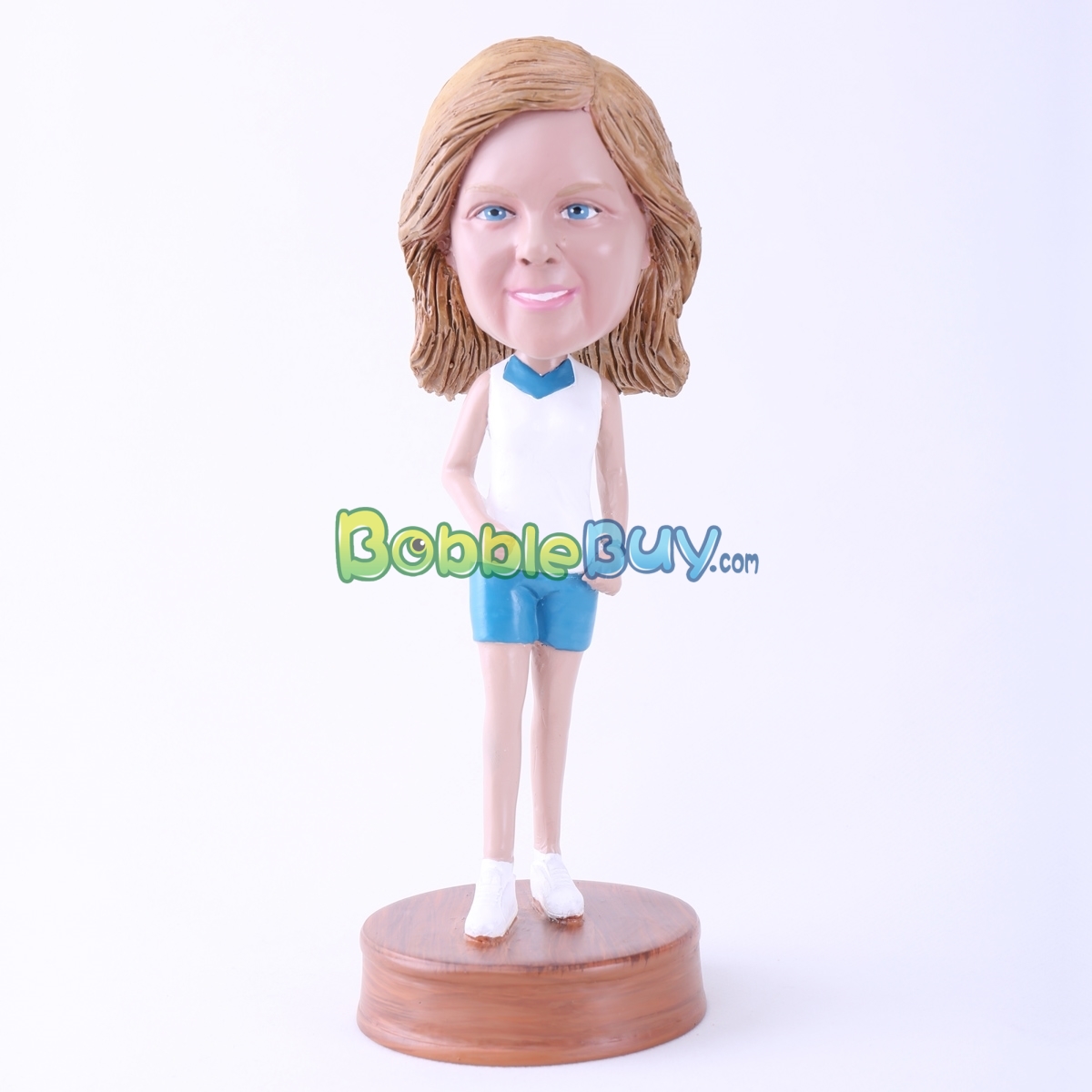 Casual Standing Woman Bobblehead | BobbleBuy - Custom Bobbleheads from $50