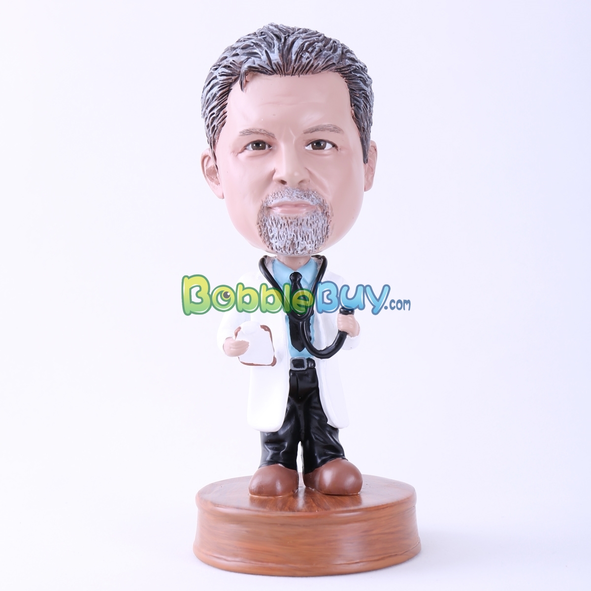 Doctor with Stethoscope Bobblehead | BobbleBuy - Custom Bobbleheads ...