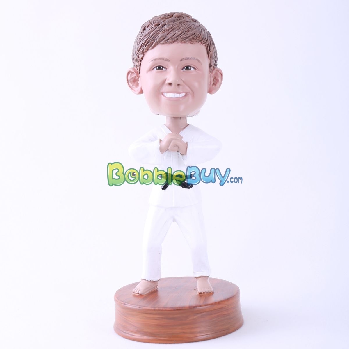 Karate Man Hand up Hand Bobblehead | BobbleBuy - Custom Bobbleheads ...