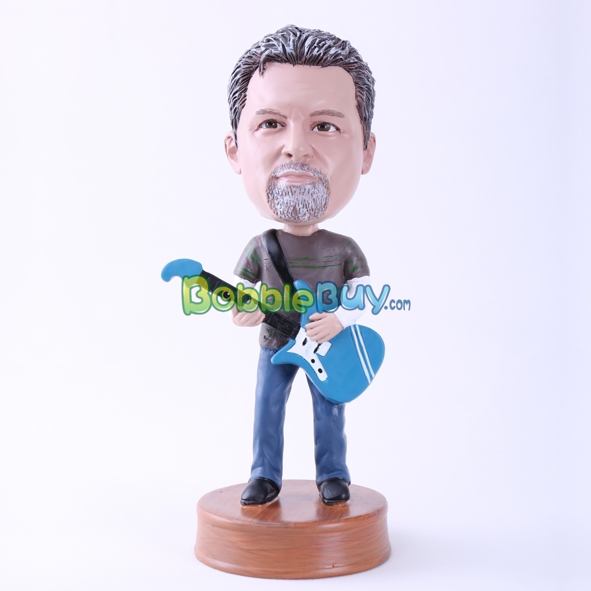 Man Playing Guitar Bobblehead | BobbleBuy - Custom Bobbleheads from $50