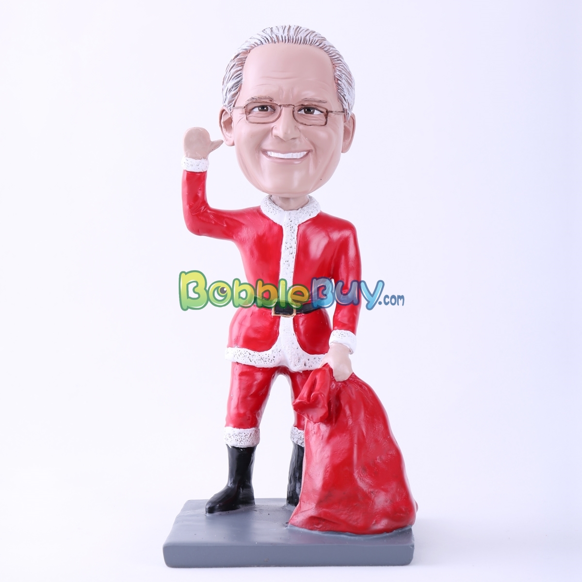 Santa Claus Saying Hi Bobblehead | BobbleBuy - Custom Bobbleheads from $50