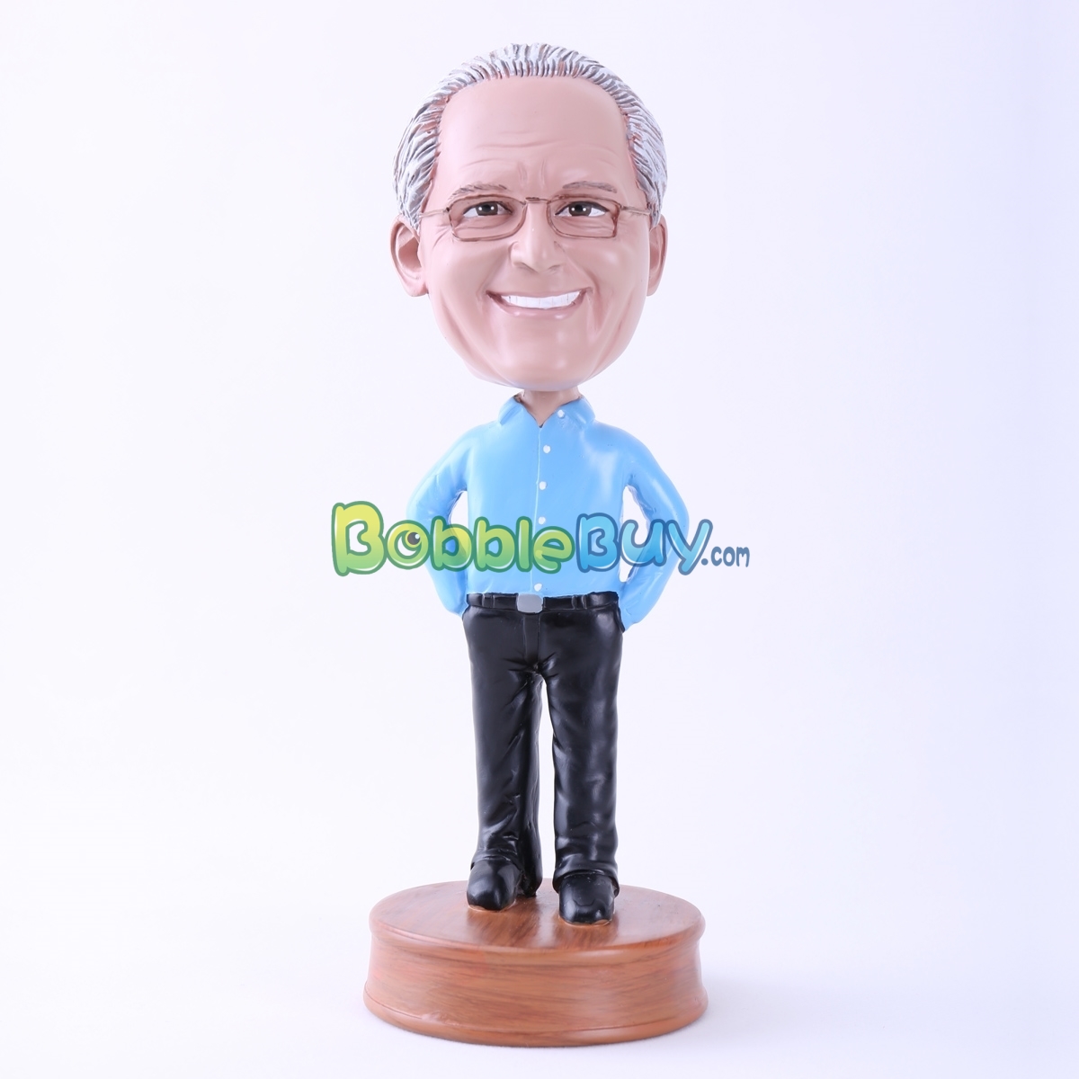 Smiling Casual Boss Bobblehead | BobbleBuy - Custom Bobbleheads from $50