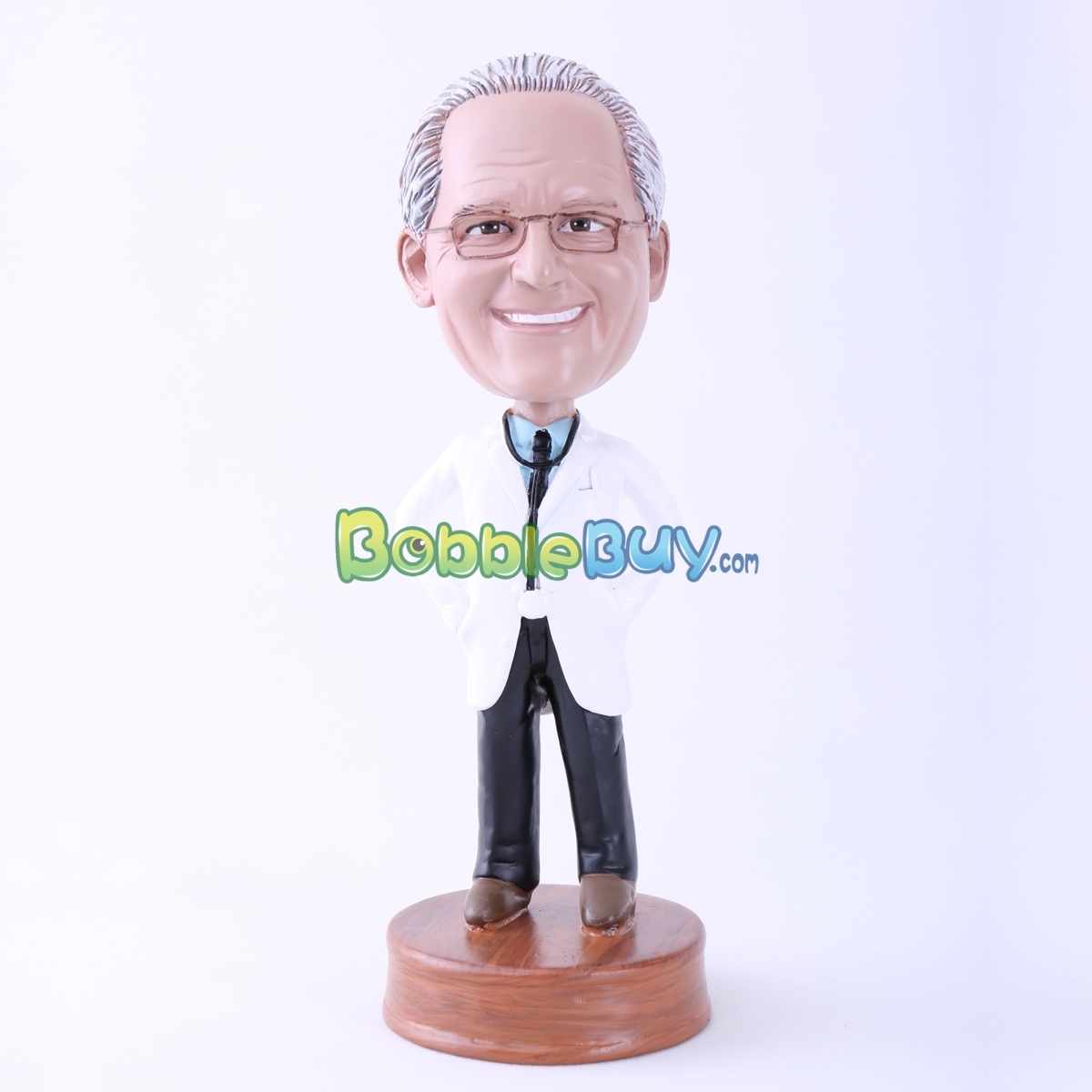 White Uniform Doctor Bobblehead | BobbleBuy - Custom Bobbleheads from $50