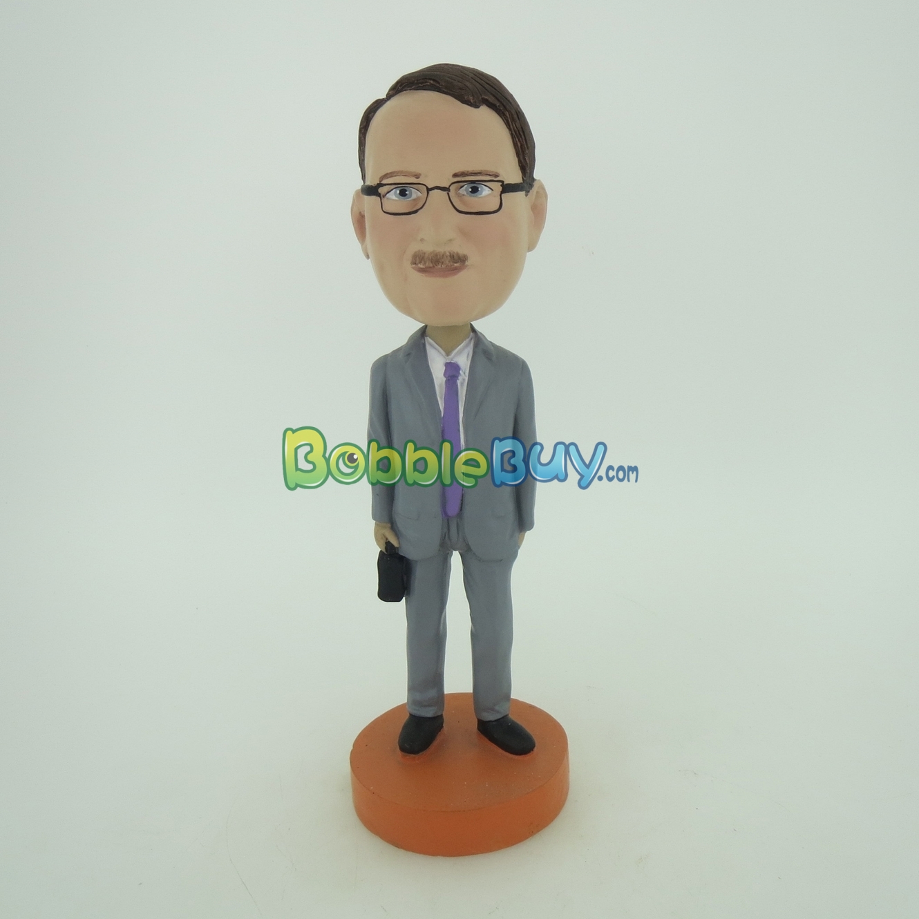 Business Man With A Case In Hand Bobblehead | BobbleBuy - Custom ...