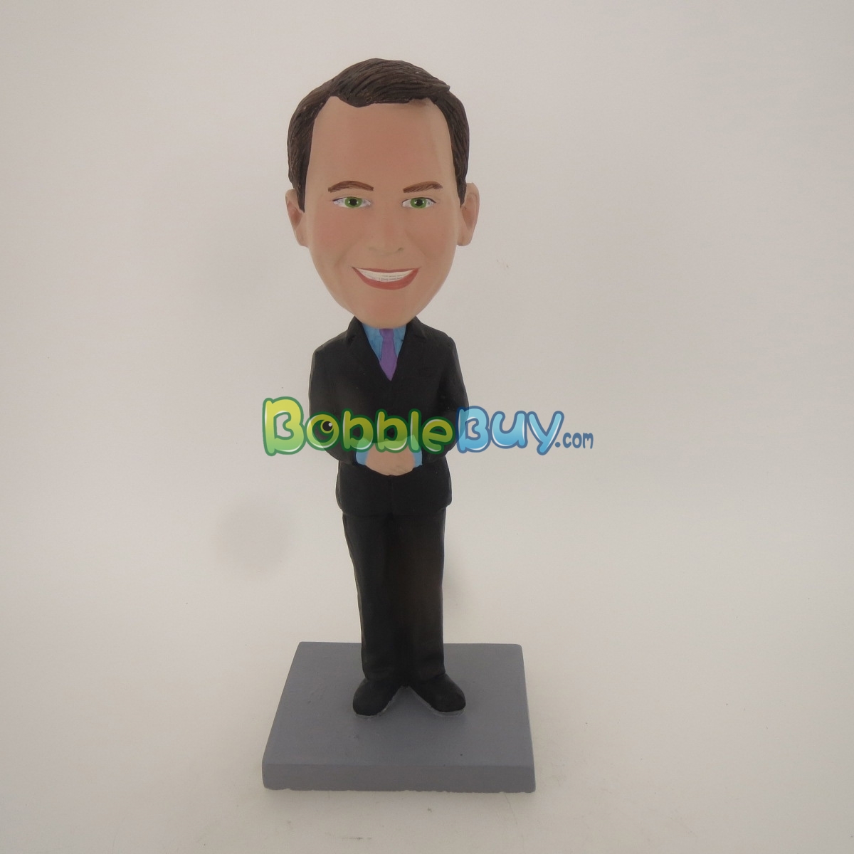 Business Man With Hands Closed Bobblehead | BobbleBuy - Custom ...