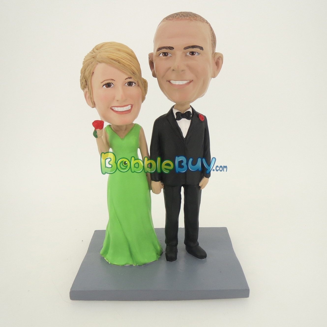 Hand In Hand Couple Bobblehead | BobbleBuy - Custom Bobbleheads from $50