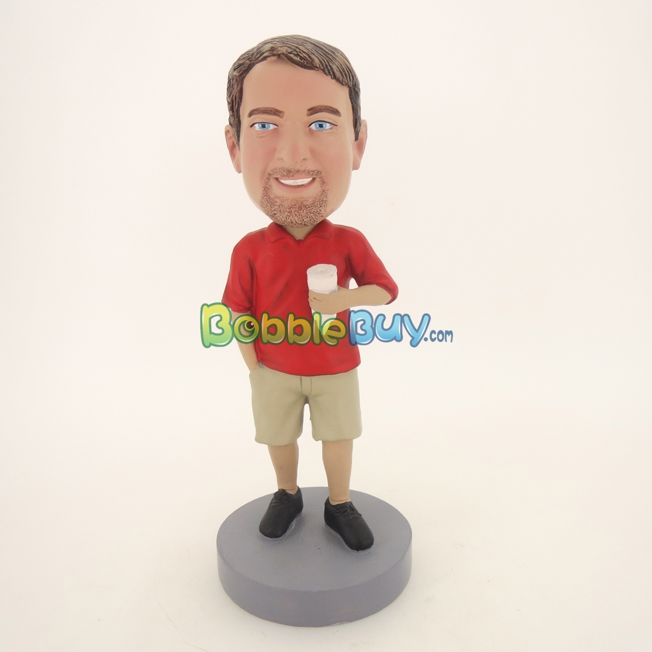 Casual Man Having Ice Cream Bobblehead | BobbleBuy - Custom Bobbleheads ...