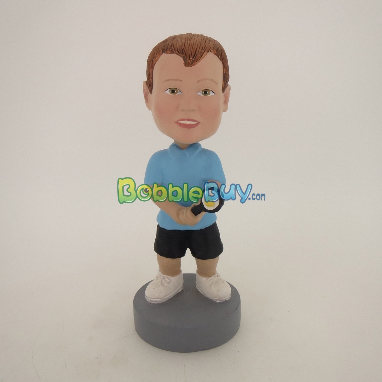 Boy Tennis Player Bobblehead | BobbleBuy - Custom Bobbleheads from $50