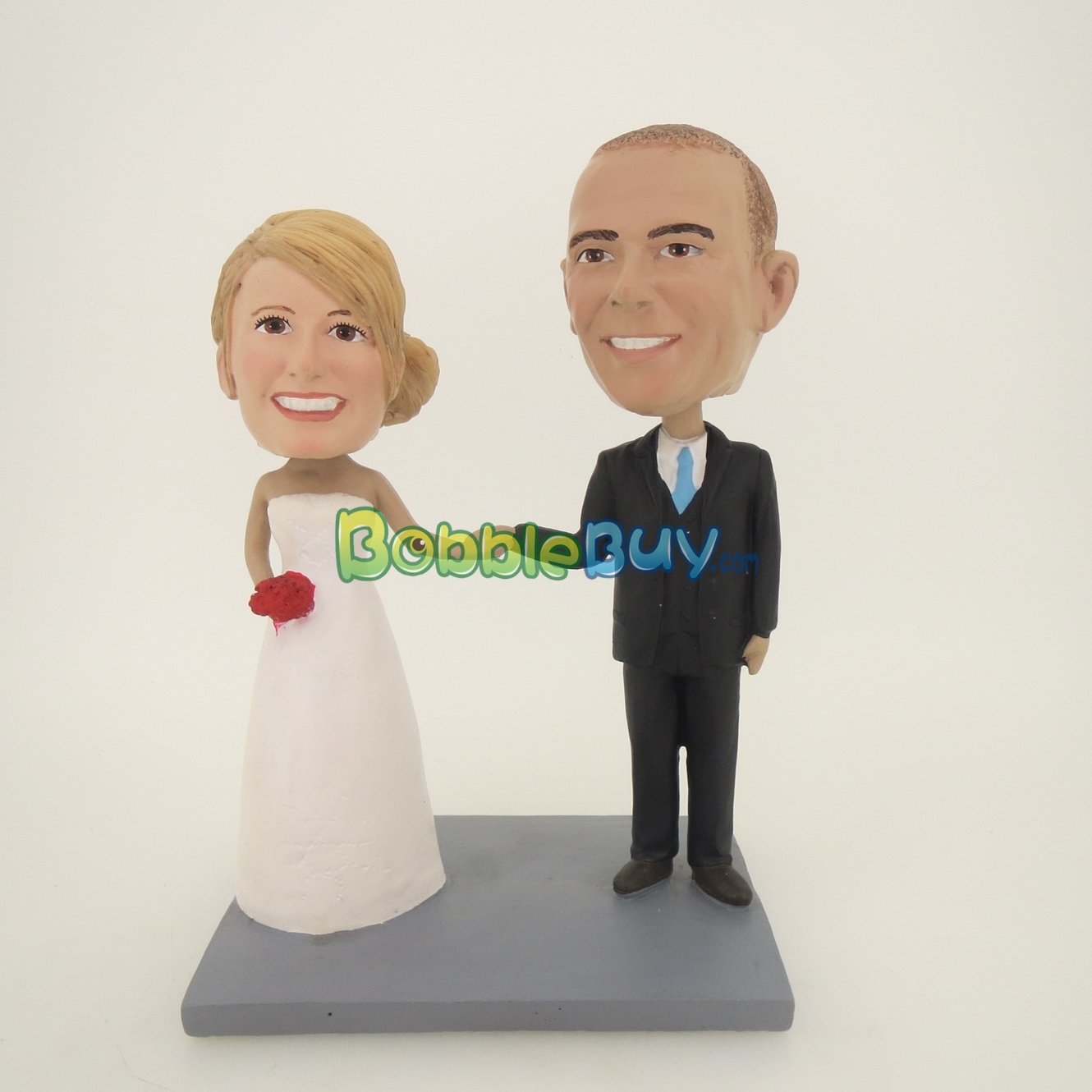 Hand In Hand Wedding Bobblehead | BobbleBuy - Custom Bobbleheads from $50