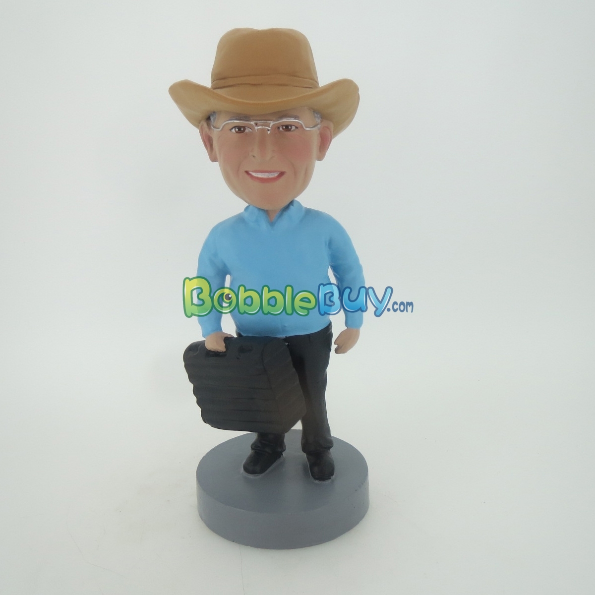 Cowboy And Toolbox Bobblehead | BobbleBuy - Custom Bobbleheads from $50