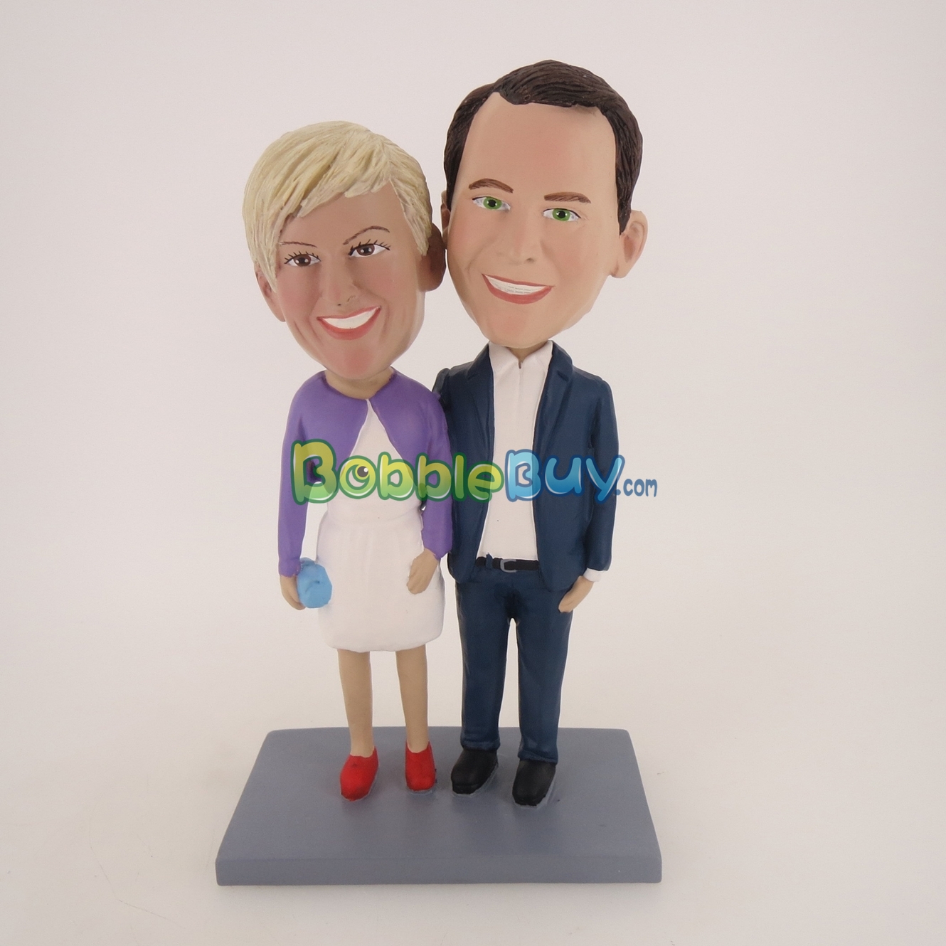 Man's Hand Behind Woman Couple Bobblehead | BobbleBuy - Custom ...