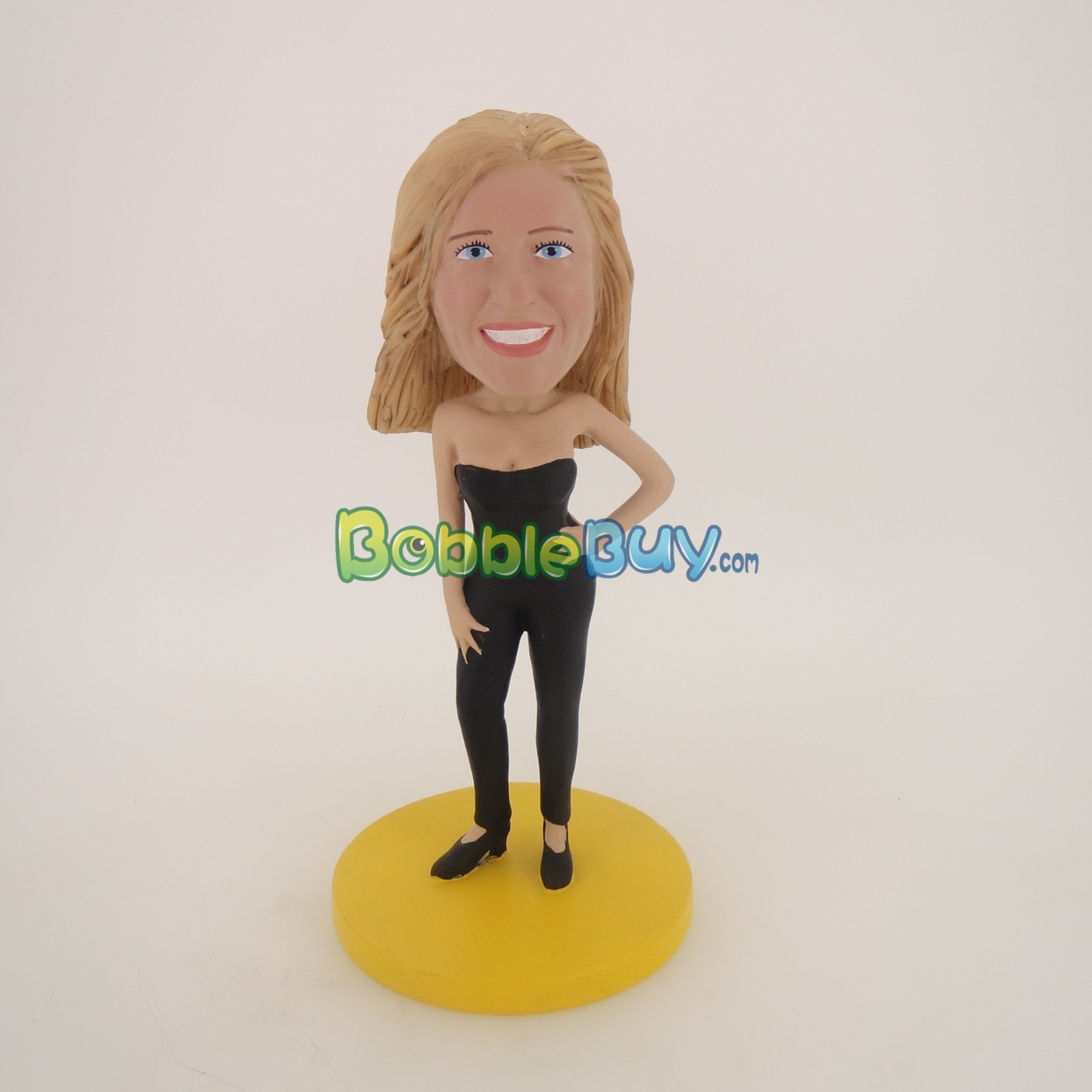 Black Vest Girl Bobblehead | BobbleBuy - Custom Bobbleheads from $50
