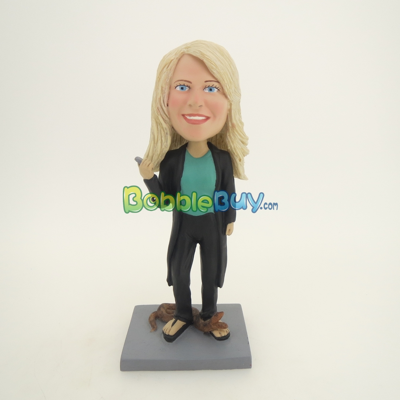Woman and Snake Bobblehead | BobbleBuy - Custom Bobbleheads from $50