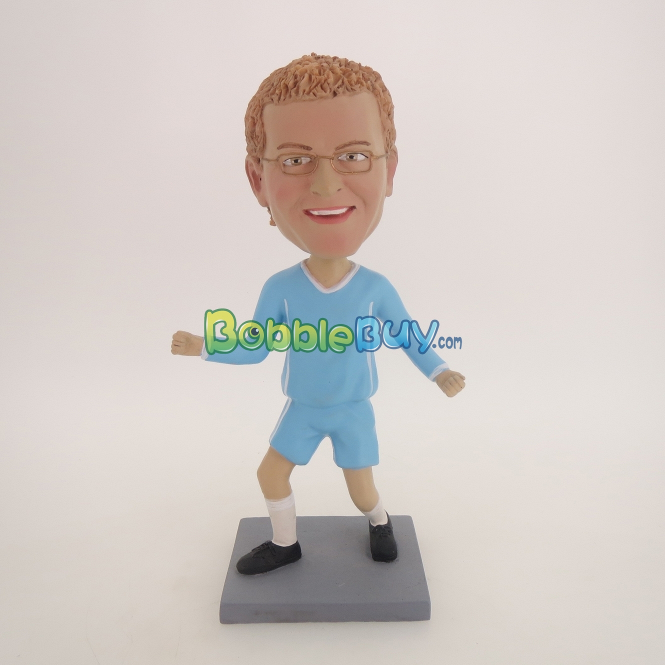 Man Ready To Excercise Bobblehead | BobbleBuy - Custom Bobbleheads from $50