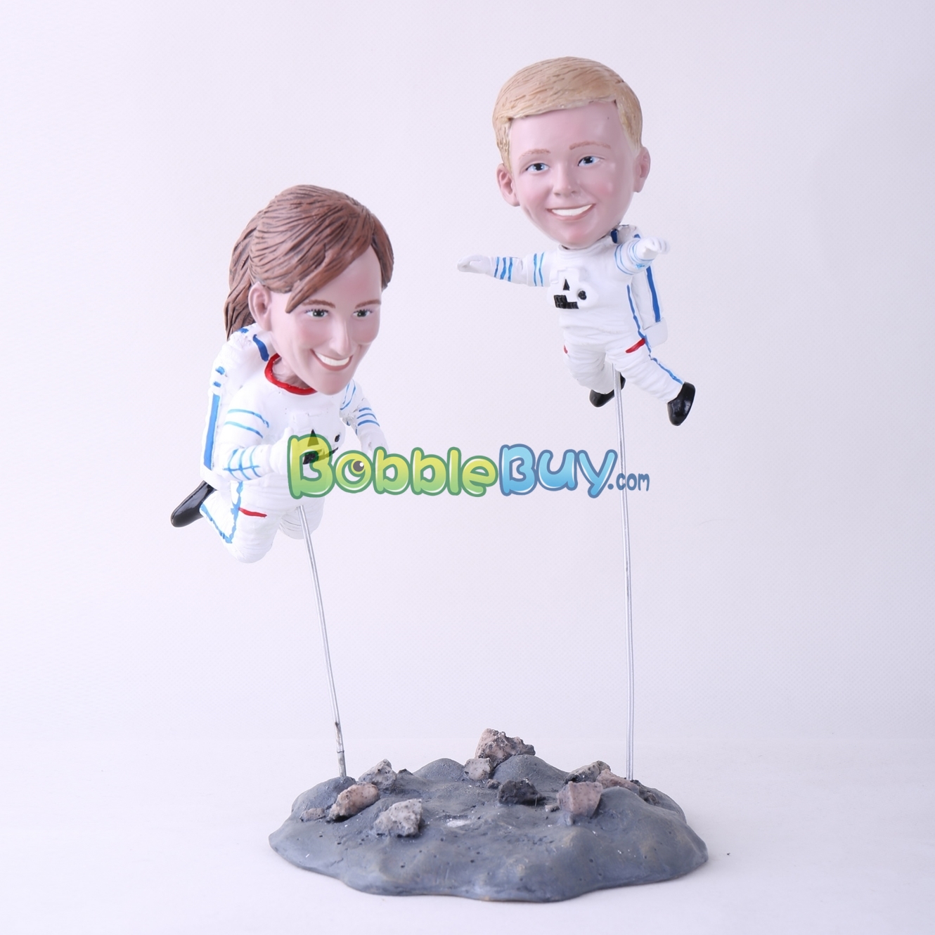 Astronaut Mother & Son Bobblehead | BobbleBuy - Custom Bobbleheads from $50