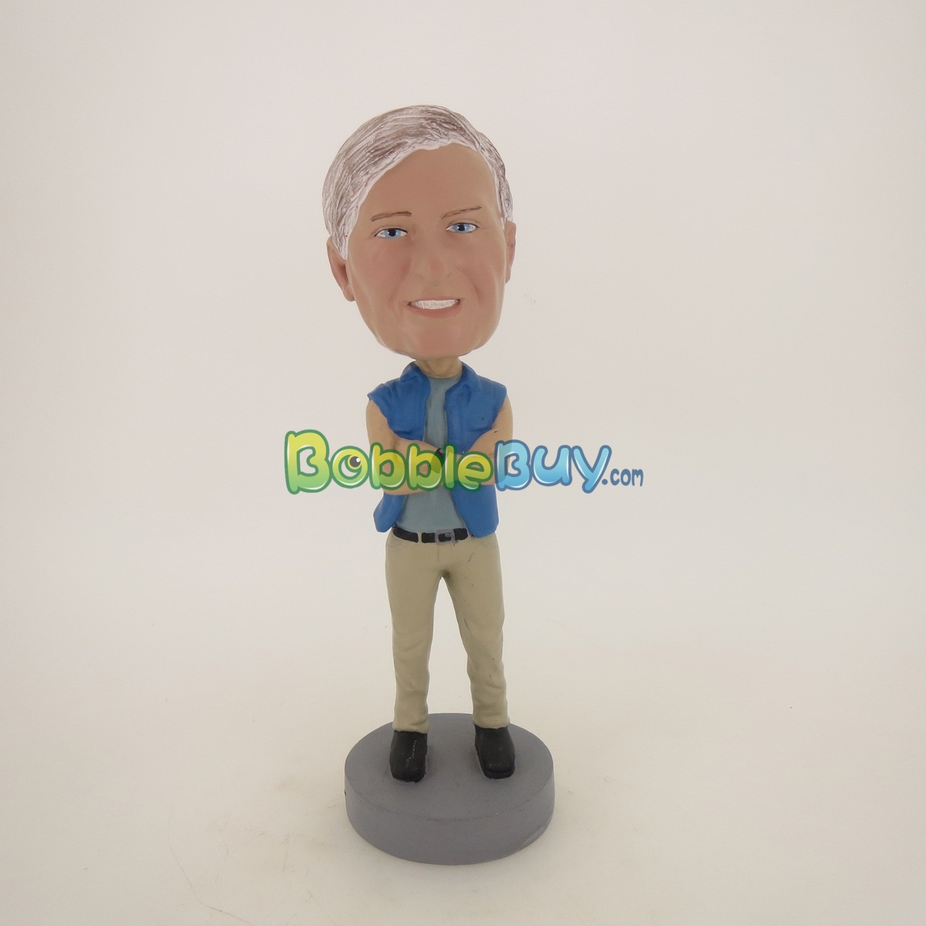Old Man In Short TShirt Bobblehead | BobbleBuy - Custom Bobbleheads ...