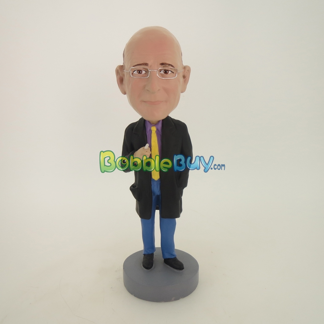 Old Man Smoking Bobblehead | BobbleBuy - Custom Bobbleheads from $50