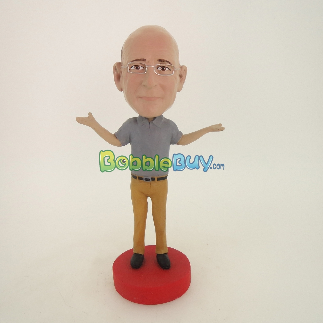 Old Man With Hands Up Bobblehead | BobbleBuy - Custom Bobbleheads from $50
