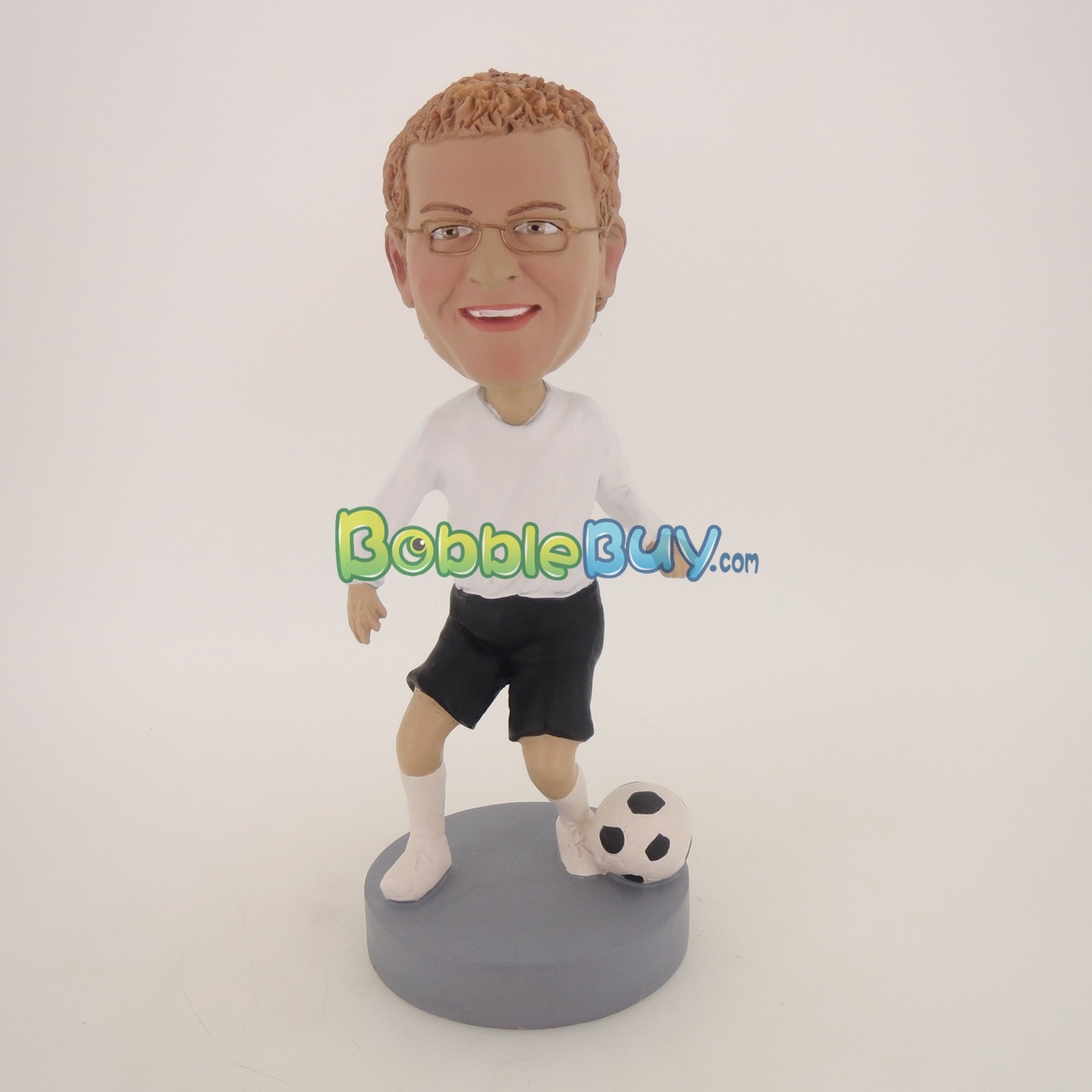 Male Soccer Player Bobblehead | BobbleBuy - Custom Bobbleheads from $50