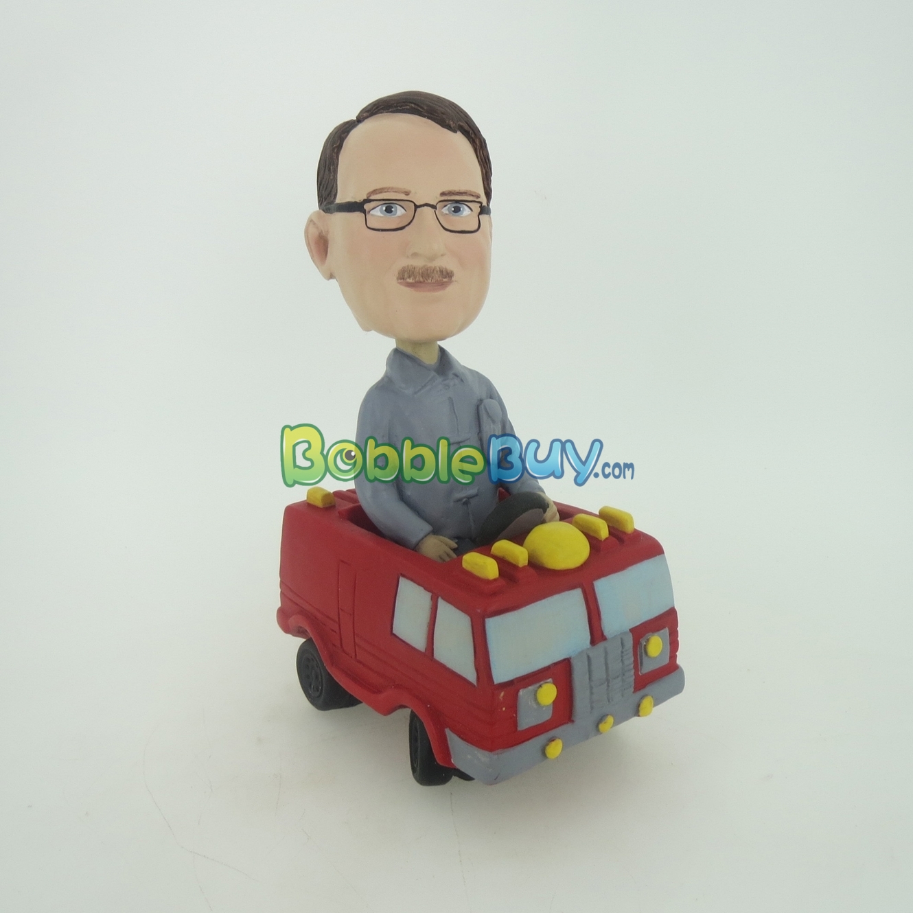 Man In Fire Truck Bobblehead | BobbleBuy - Custom Bobbleheads from $50