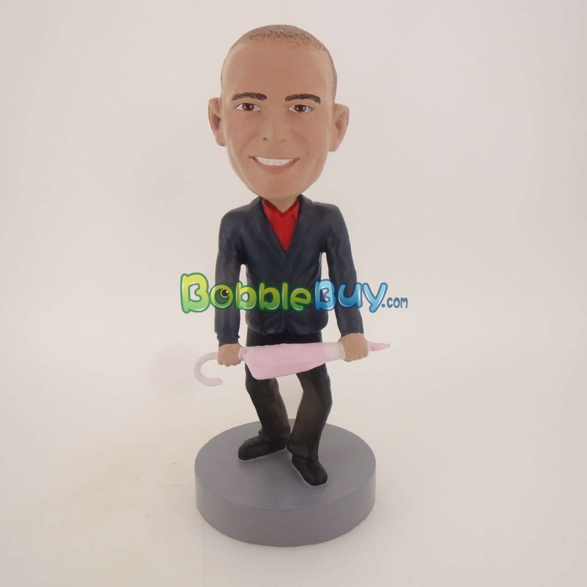 Man With Umbrella Bobblehead | BobbleBuy - Custom Bobbleheads from $50