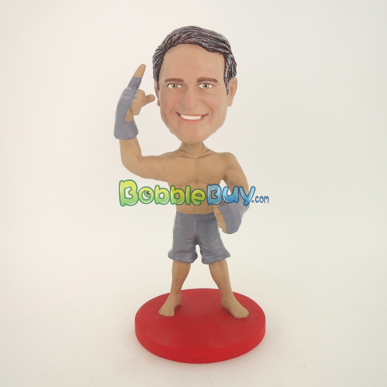 Muscle Man Reading Boxing Bobblehead | BobbleBuy - Custom Bobbleheads ...
